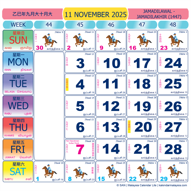 Kalendar Malaysia 2025 - Kalendar Malaysia